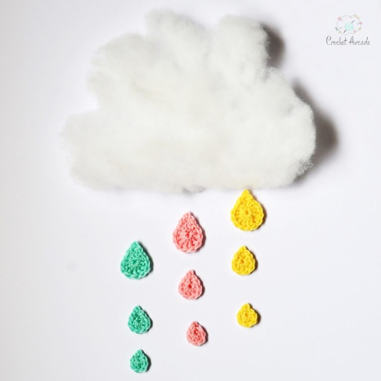 Crochet Rain Drops Pattern – Crochet Arcade