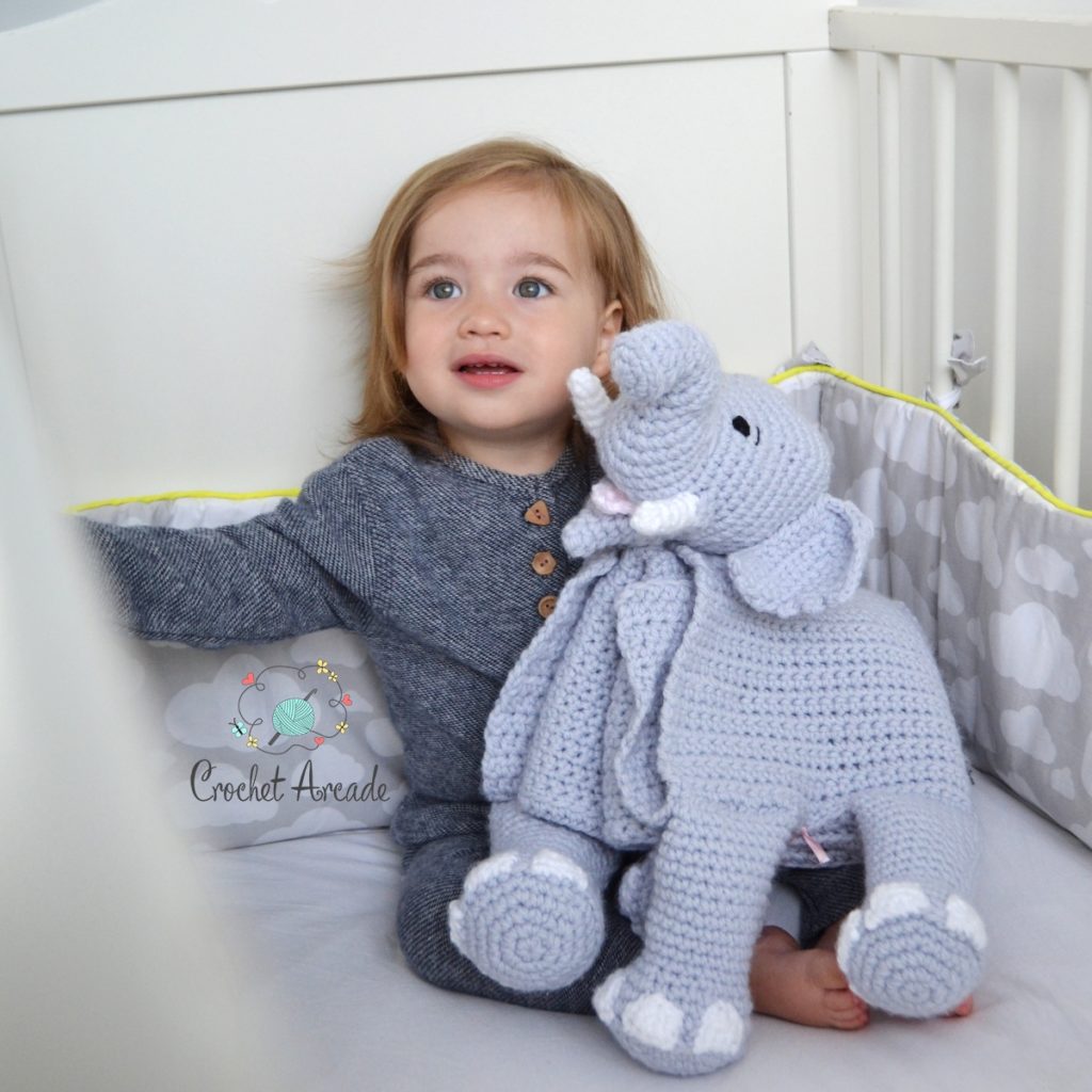 Cuddle and Play Elephant Baby Blanket Crochet Pattern – Crochet Arcade