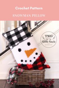 Crochet snowman pillow pattern – Crochet Arcade