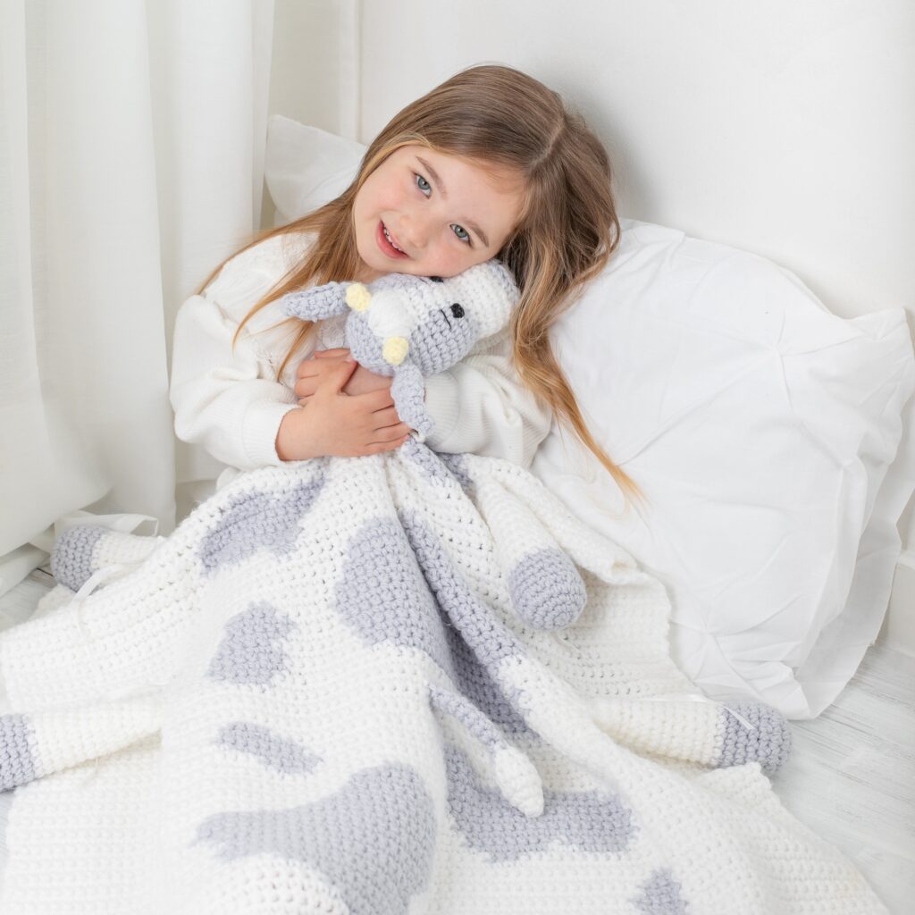 Cuddle and Play Crochet Cow Blanket – Crochet Arcade